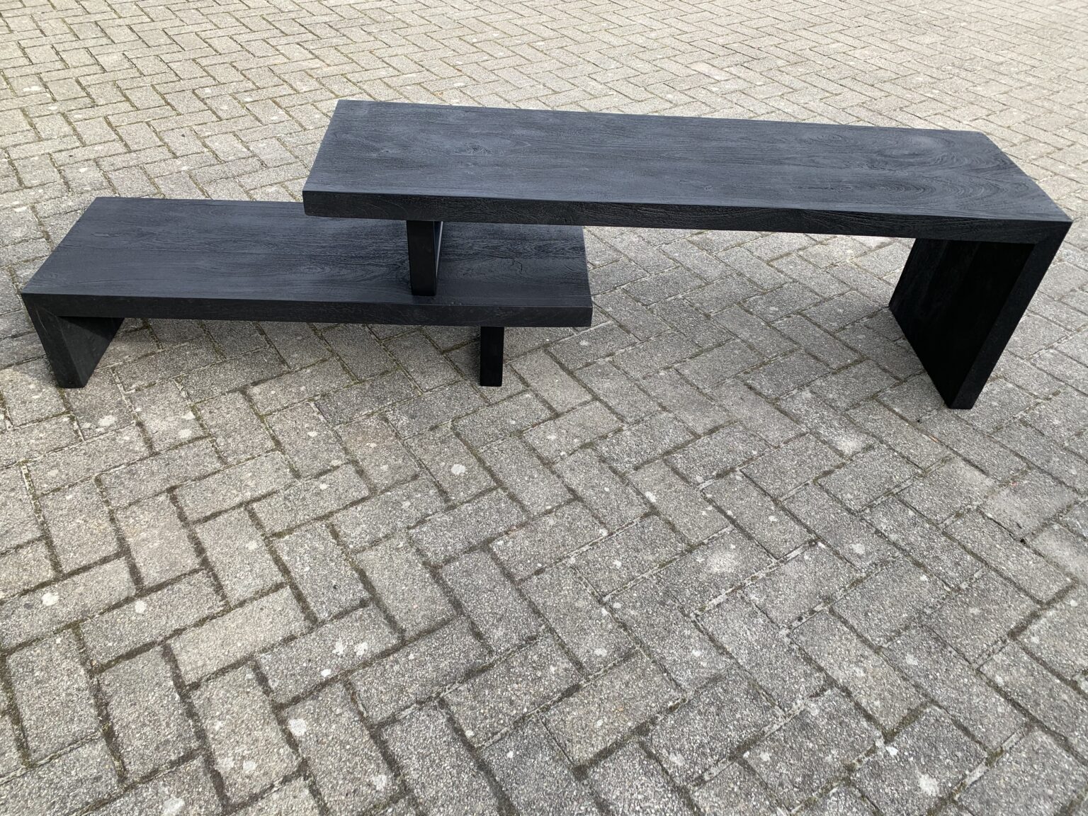 Audiomeubel mango zwart | Polder TEAK