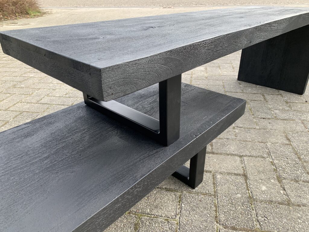 Audiomeubel mango zwart | Polder TEAK